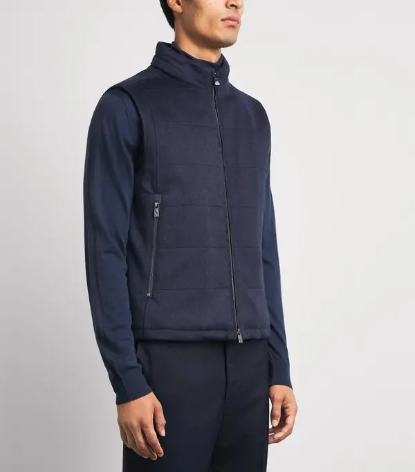 Corneliani Virgin Wool Padded Gilet