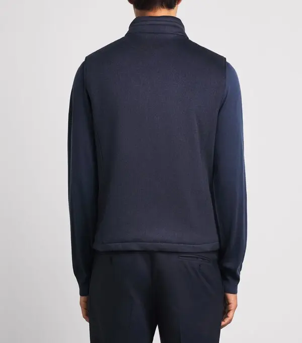 Corneliani Virgin Wool Padded Gilet