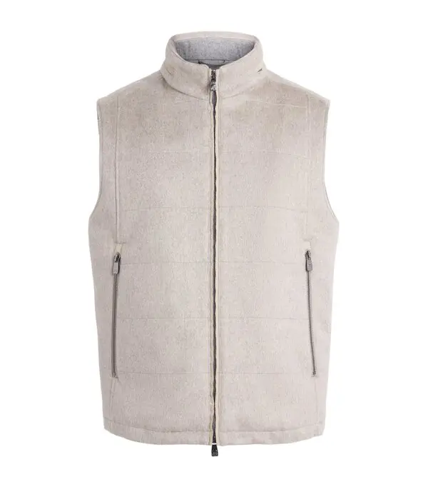 Corneliani Virgin Wool Padded Gilet