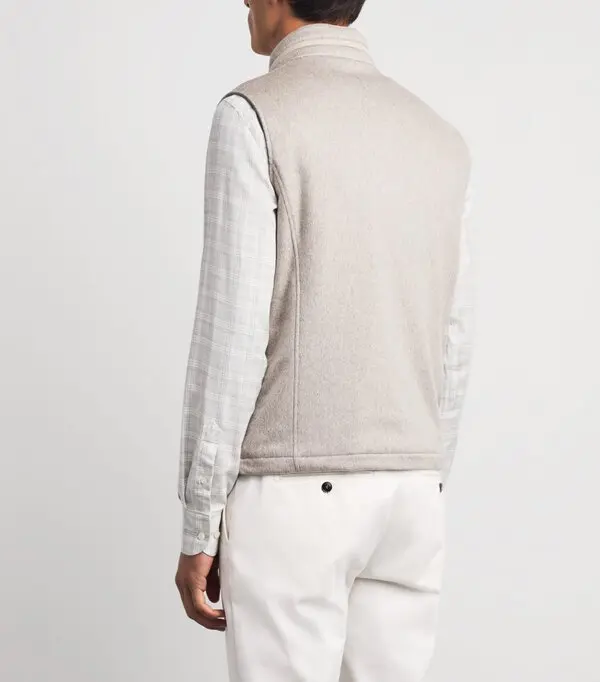 Corneliani Virgin Wool Padded Gilet