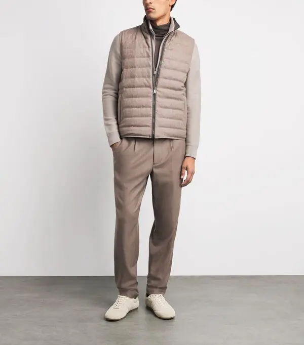 Colombo Cashmere And Kid Wool Zip-up Cardigan