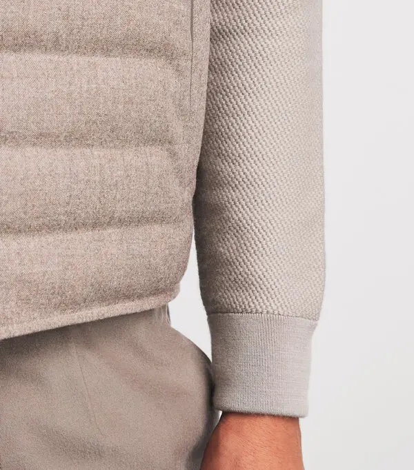 Colombo Cashmere And Kid Wool Zip-up Cardigan