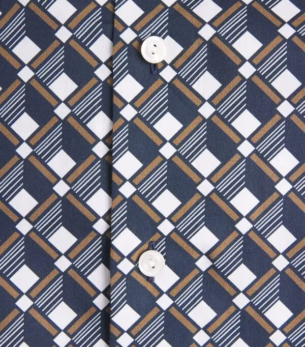 Eton Geometric Print Shirt