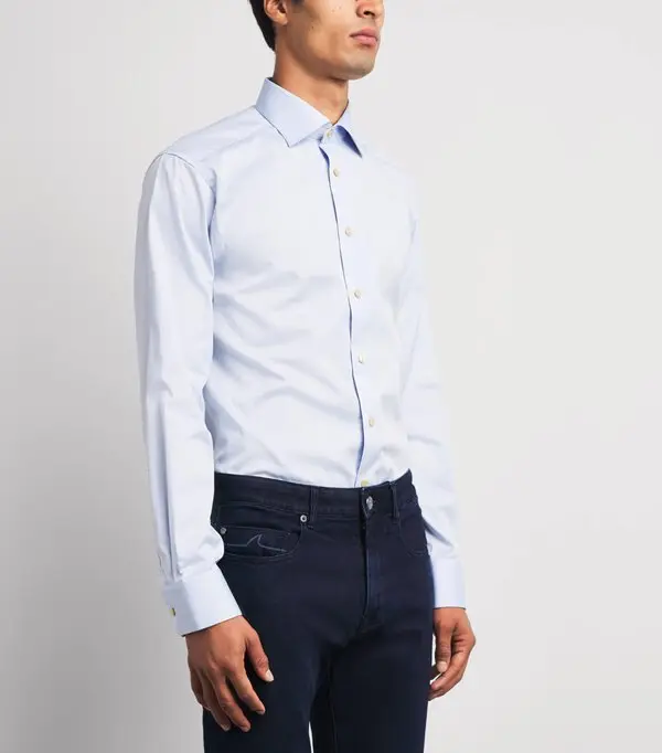 Eton Supima Cotton Check Slim Fit Shirt