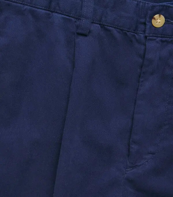 Polo Ralph Lauren Linen Trousers With Pleated Front