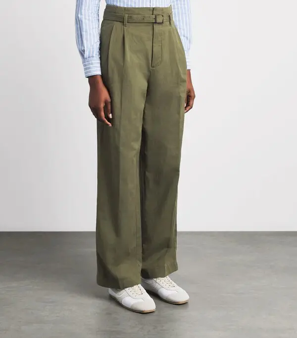 Polo Ralph Lauren Belted Straight Leg Trousers
