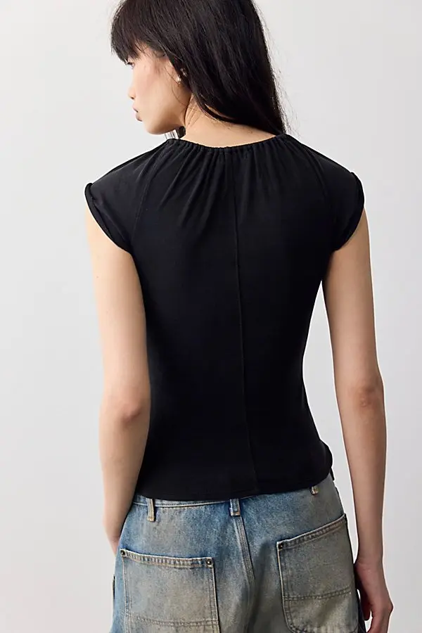 We The Free Canal Street Tee With Keyhole Detail