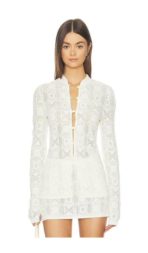 STONE COLD FOX X Revolve Adari Pointelle Cardigan
