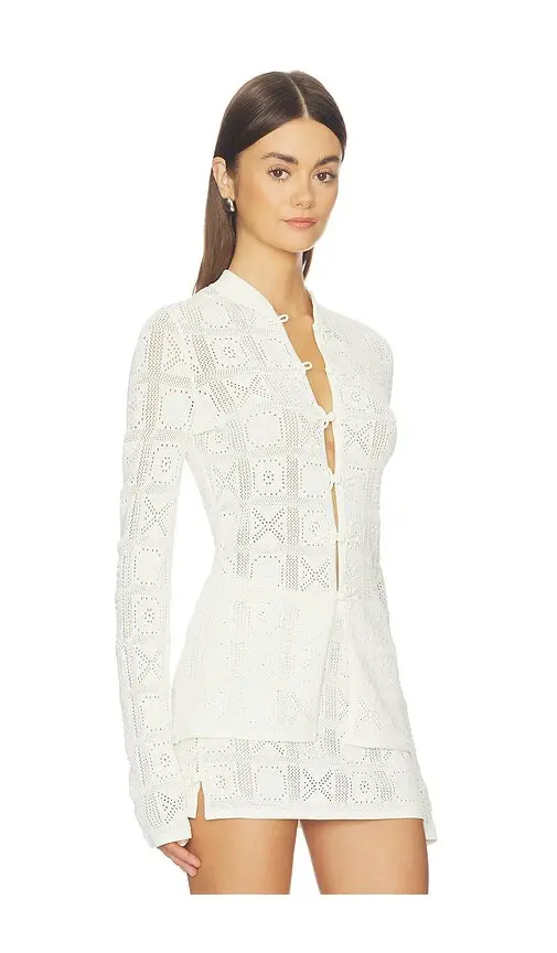 STONE COLD FOX X Revolve Adari Pointelle Cardigan
