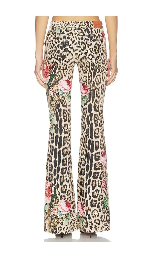 Roberto Cavalli Printed Flare Trousers