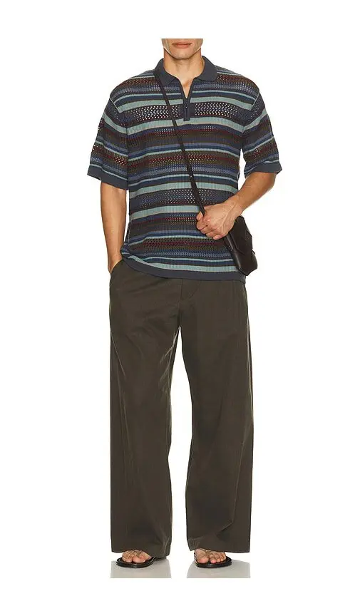 THISISNEVERTHAT Striped Knit Polo In . Also