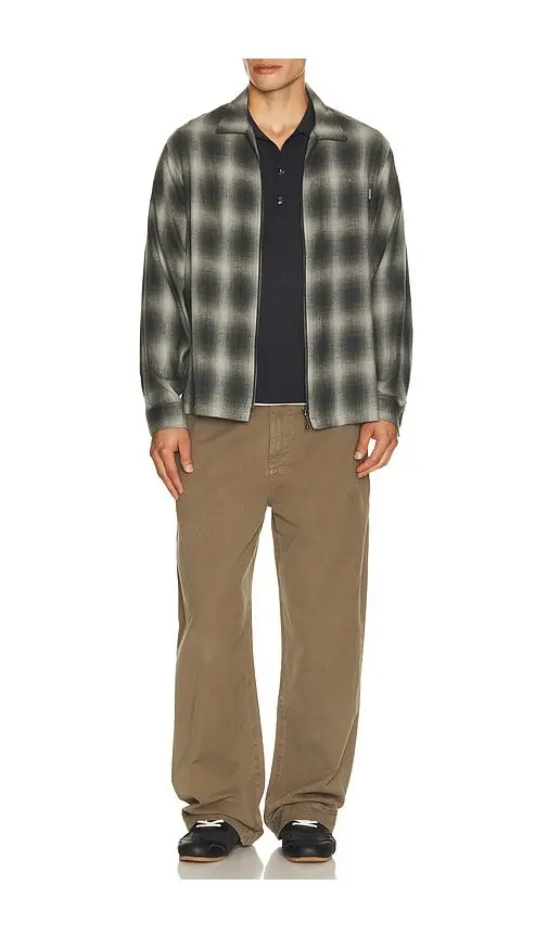 THISISNEVERTHAT Nep Check Zip Shirt In . Also