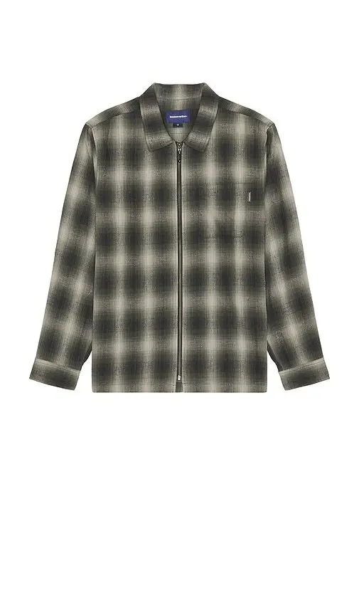 THISISNEVERTHAT Nep Check Zip Shirt In . Also