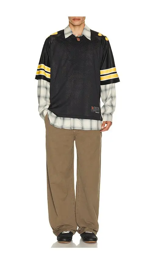 THISISNEVERTHAT Football Jersey - Black