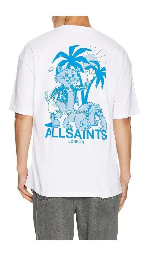 ALLSAINTS Bulldog Graphic Short Sleeve Tee - White