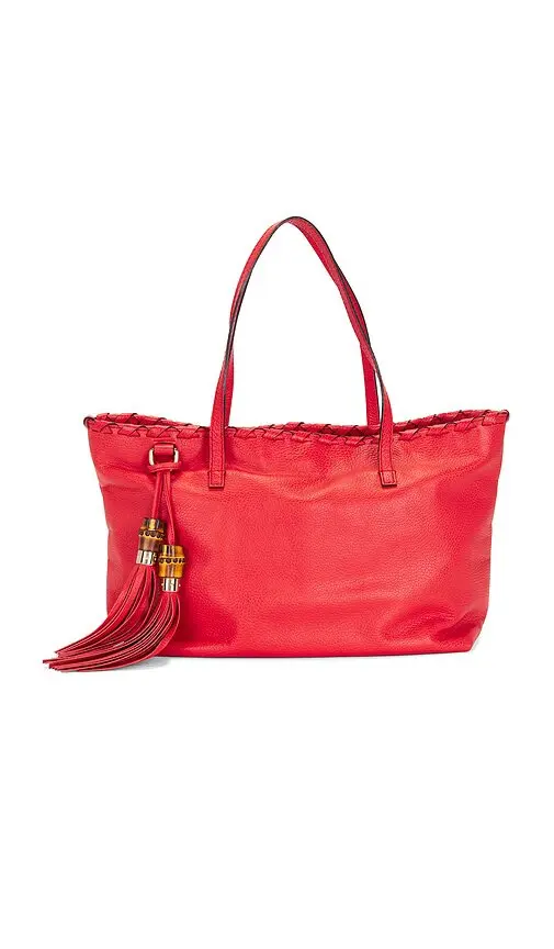 FWRD RENEW Gucci Bamboo Tassel Tote Bag