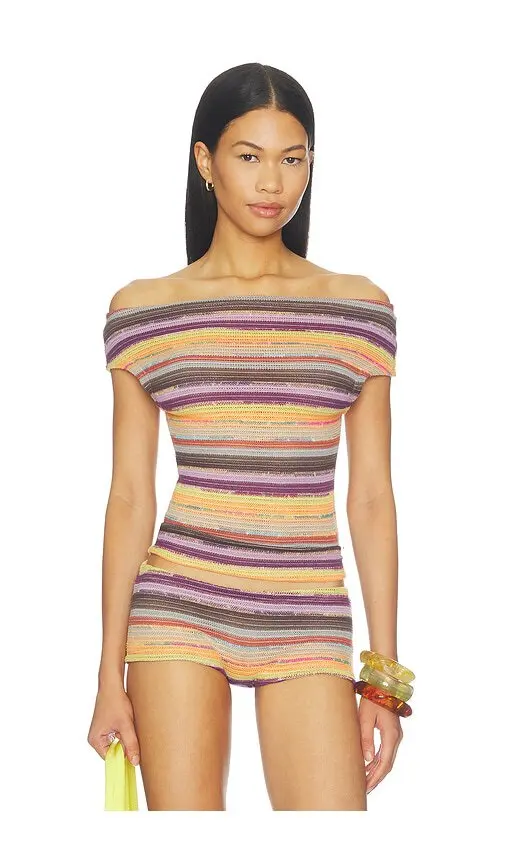 JADED LONDON Asymmetric Knit Top