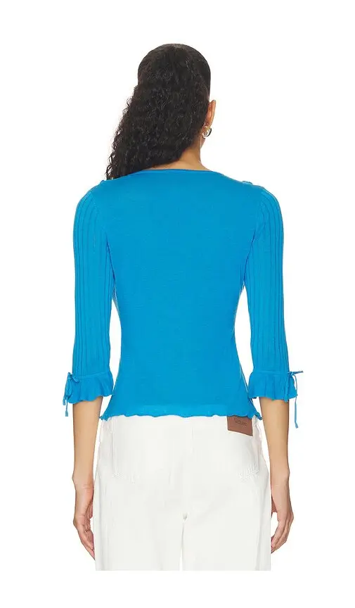With Jéan Emily Top With Ruffle Trim