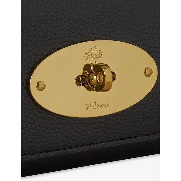 Mulberry Lily Small Leather Chain Wallet - Black