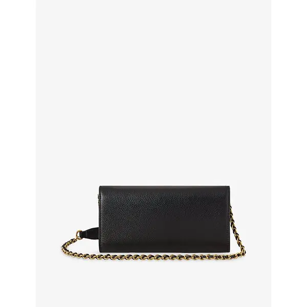 Mulberry Lily Small Leather Chain Wallet - Black