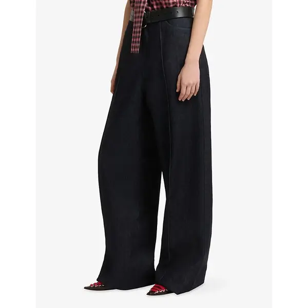Marni Raw-unwashed Wide-leg Denim Jeans