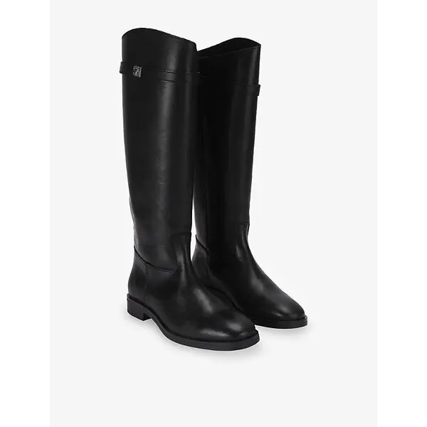 Steve Madden Novi High-leg Flat Leather Boots