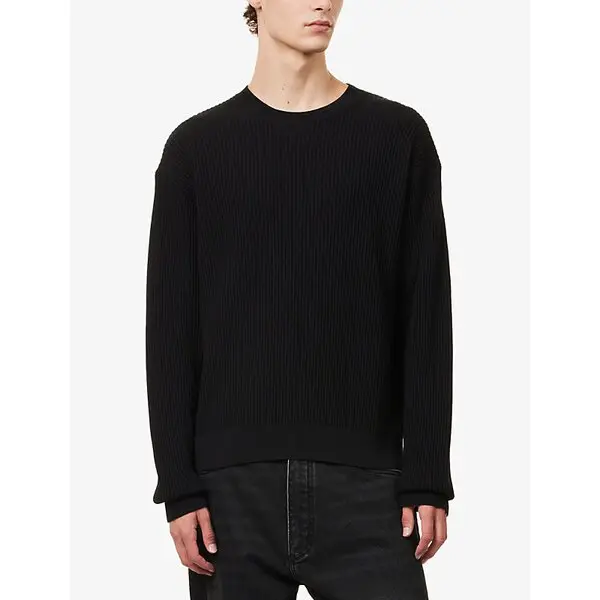 Studio Nicholson Crew-neck Rib-knit Cotton Jumpers