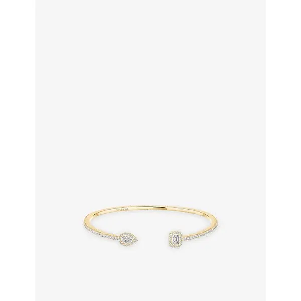 Messika My Twin 18ct Pink-gold And Diamond Bracelet - Yellow