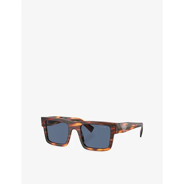 Prada Pr 19ws Rectangle-frame Acetate Sunglasses