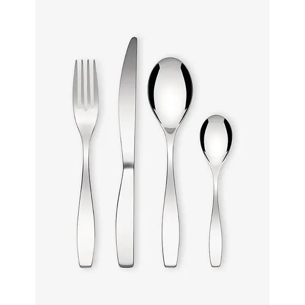 ALESSI Duna Stainless-steel 24-piece Cutlery Set - Silver