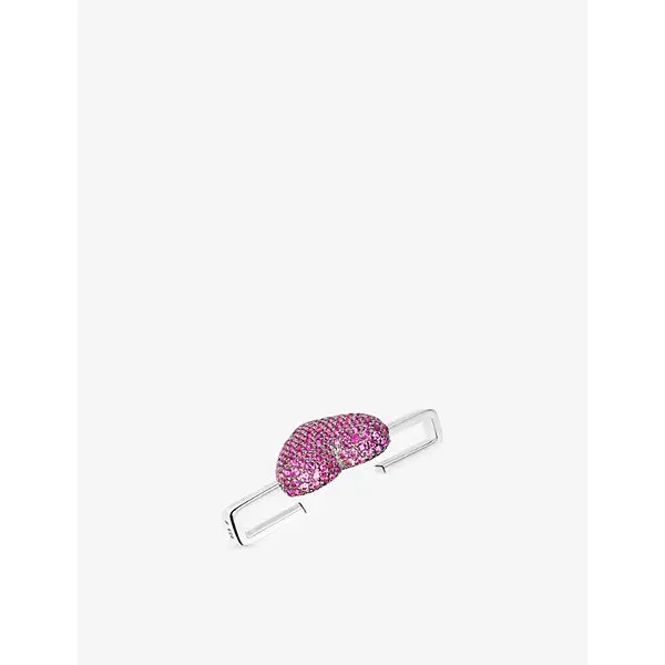 POUBEL Sterling-silver And Enamel Heart Charm