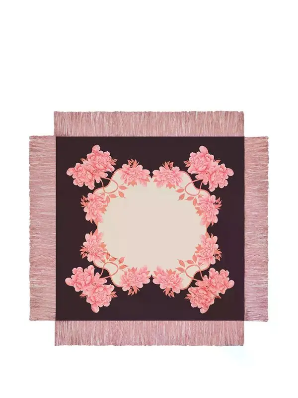 La DoubleJ Reversible Fringed Scarf