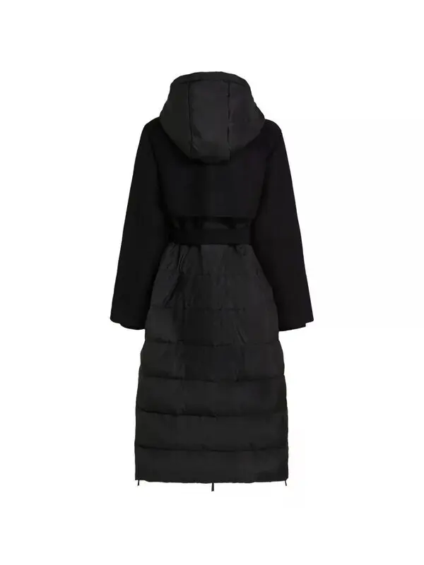 Karl Lagerfeld Belted Long Puffer Jacket