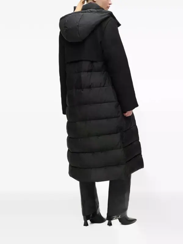 Karl Lagerfeld Belted Long Puffer Jacket