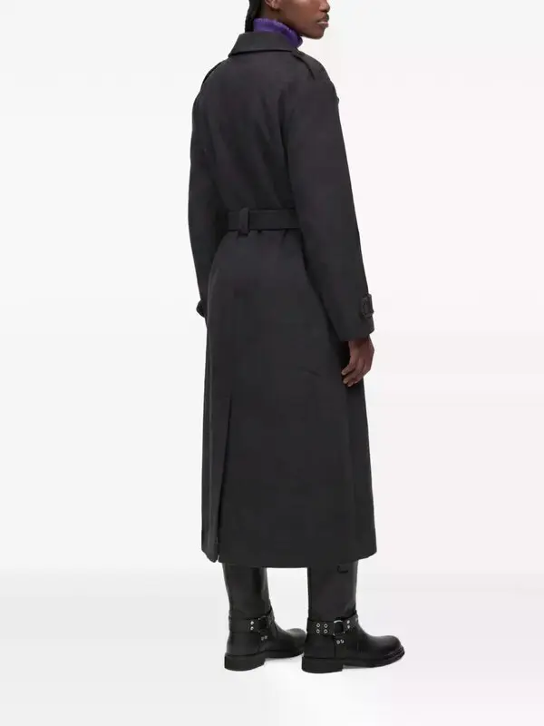 Karl Lagerfeld Belted Long-sleeve Coat