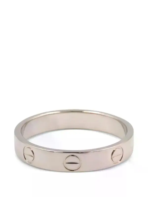 Cartier 18k White Gold Love Ring - Silver