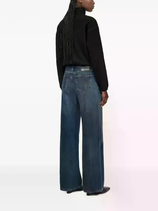Karl Lagerfeld Low-rise Wide-leg Jeans
