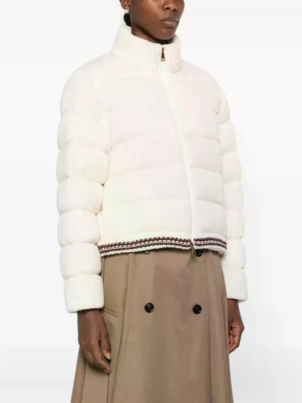 Moncler Quilted Knitted Jacket