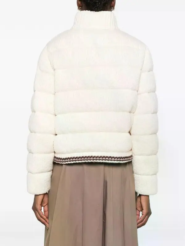 Moncler Quilted Knitted Jacket
