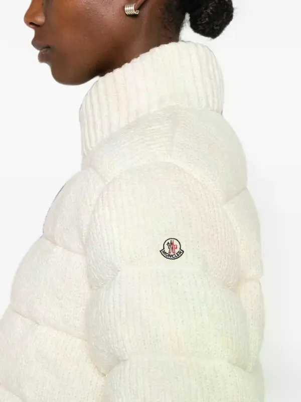 Moncler Quilted Knitted Jacket