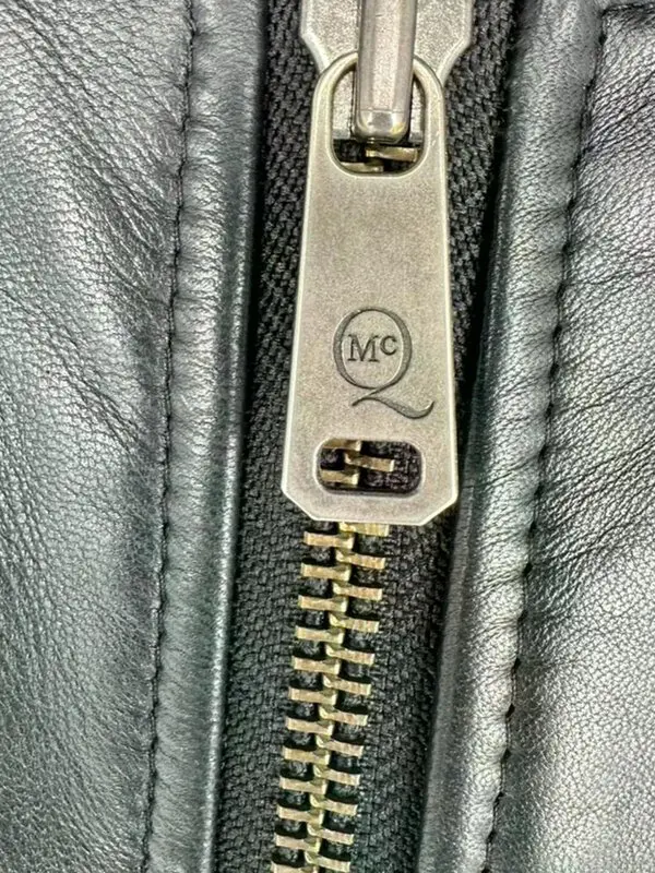 Alexander McQueen 2010-2020s Leather-trim Bomber Jacket