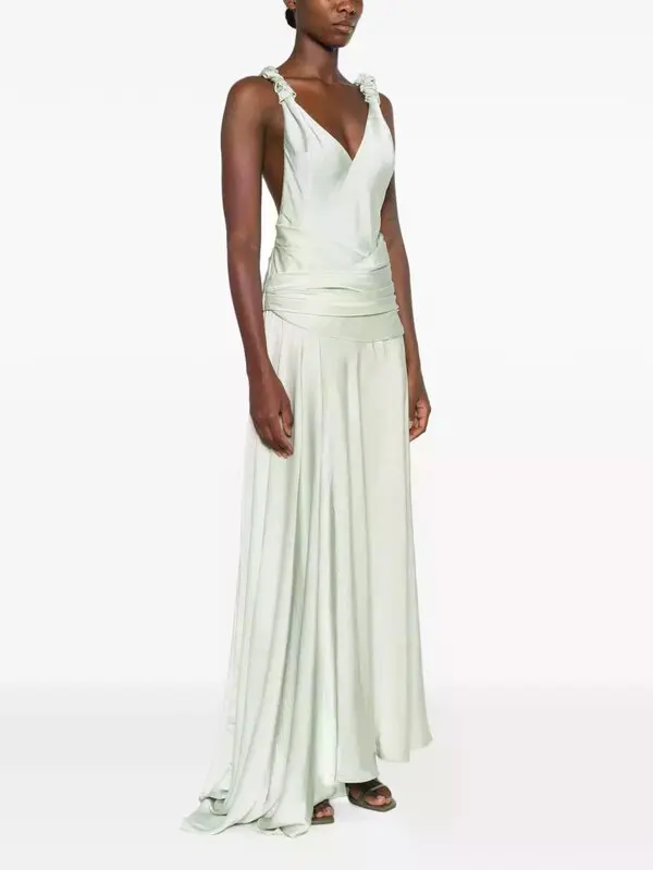 Arcina Ori Madalena Ruched-strap Maxi Dress