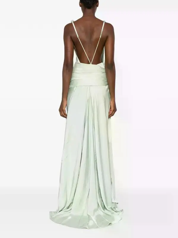 Arcina Ori Madalena Ruched-strap Maxi Dress