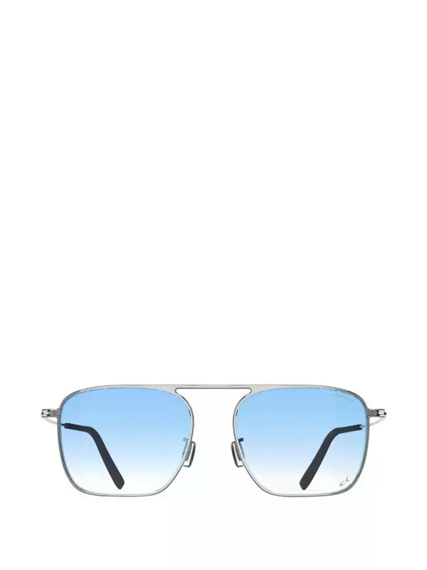 BLACKFIN Palisades Square Frame Sunglasses With -tone Double Bridge