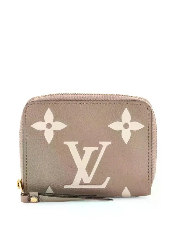 LOUIS VUITTON Zippy Coin Purse Bicolor Monogram Empreinte Giant Pouch