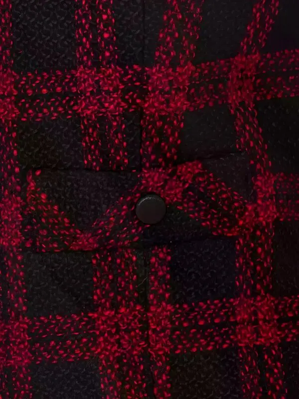 Pinko Checked Collarless Jacket