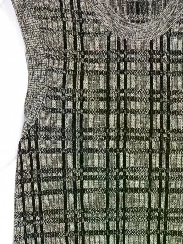LESS Plaid Layered Effect T-shirt