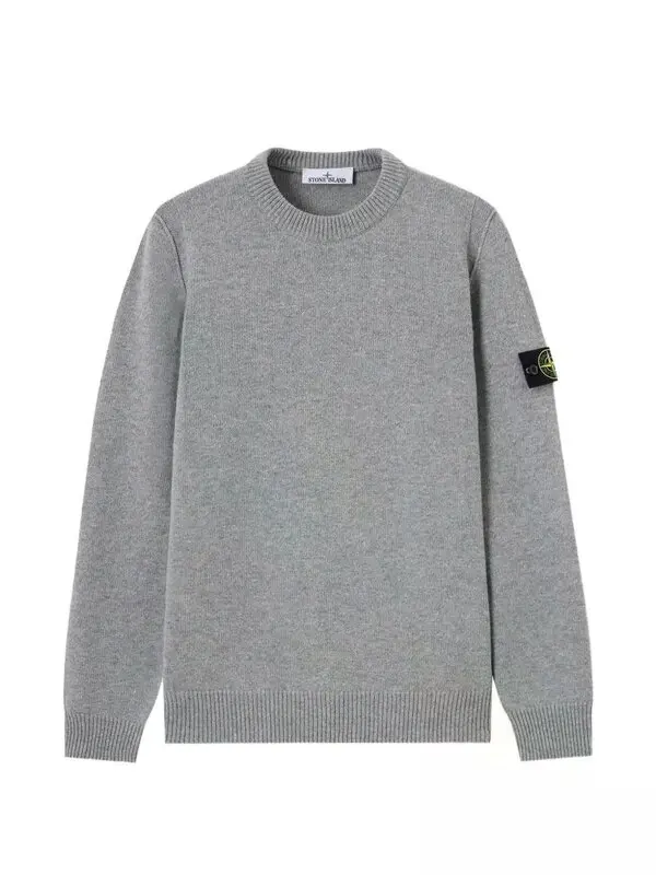 Stone Island Wool Crew Neck Sweater - Grey