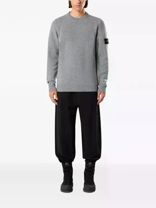 Stone Island Wool Crew Neck Sweater - Grey