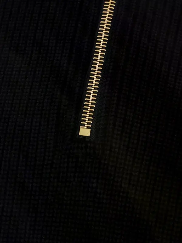 Paul & Shark Ribbed-knit Half-zip Sweater